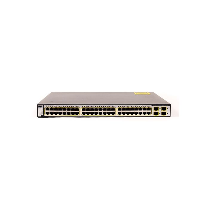 WS-C3750G-48PS-S-refurbished Cisco WS-C3750G-48PS-S 10/100/1000T PoE +4 SFP Standard Img